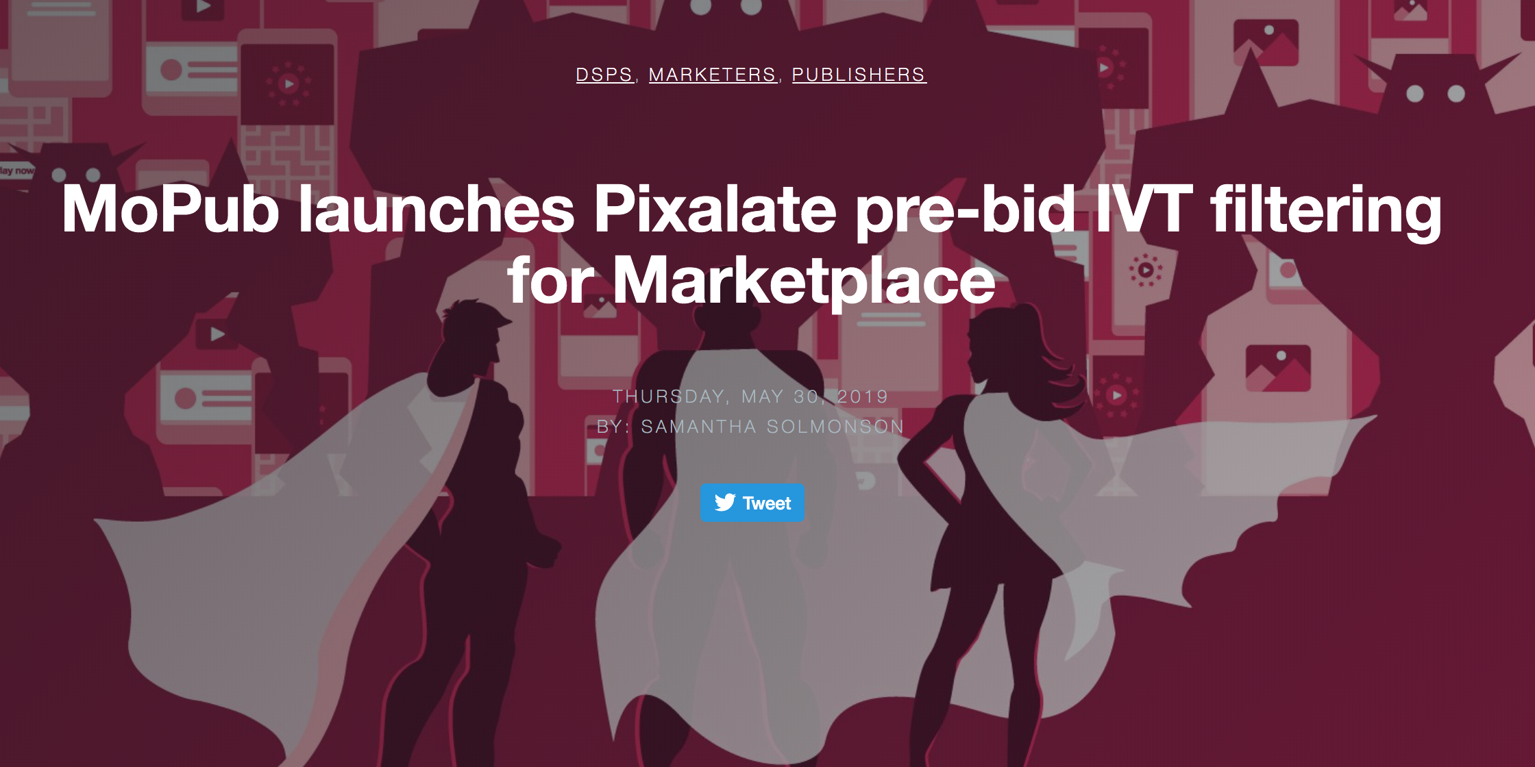 MoPub launches Pixalate pre-bid IVT filtering for Marketplace